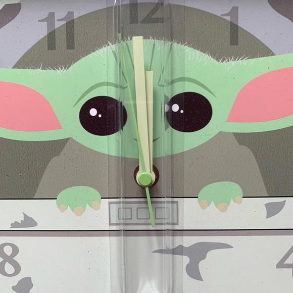 Disney | Wall Decor | Star Wars Analog Display Clock Mandalorian Baby ...